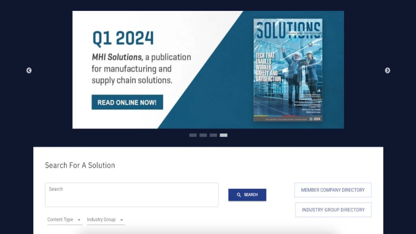 New MHI Website Live - Overhead Crane and Hoist